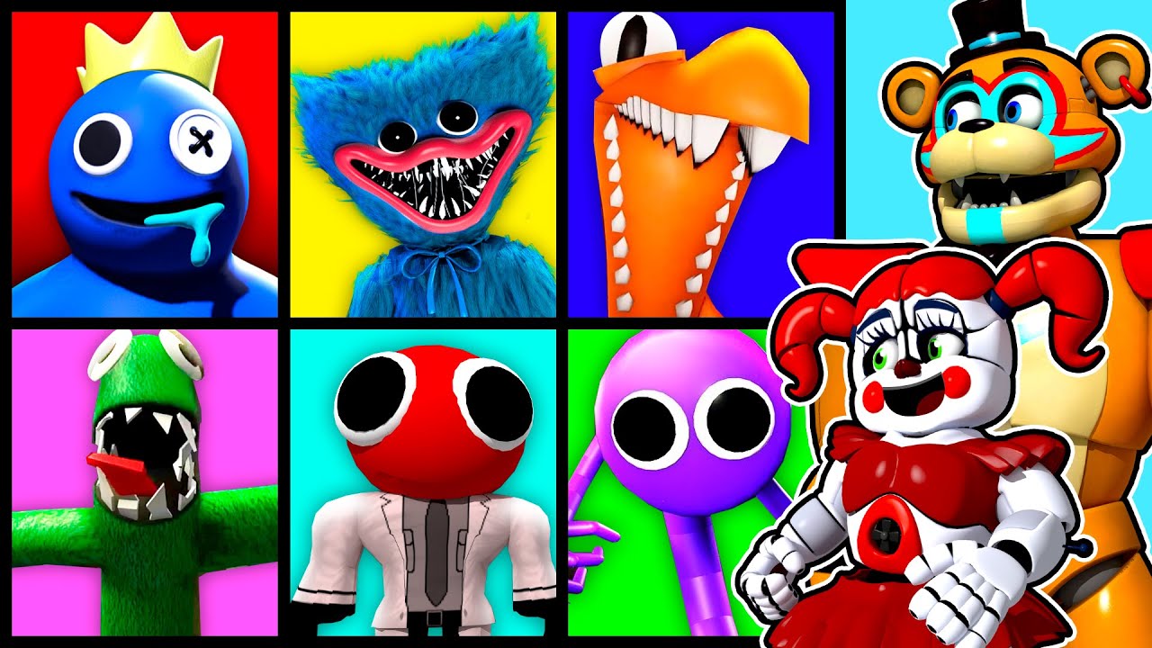 Finding ALL RAINBOW FRIENDS MORPHS in Roblox with Circus Baby and ...