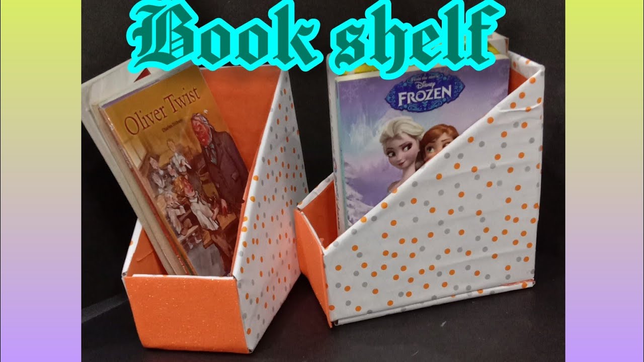 Book Shelf || Cardboard Craft || diy book shelf - YouTube