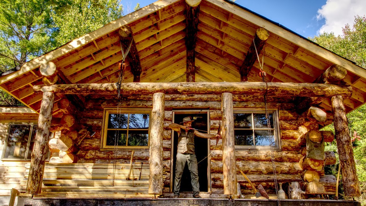 Porch Overhang Install Windows Stone Floor Garden Harvest Off Grid porch-overhang-install-windows-stone-floor-garden-harvest-off-grid