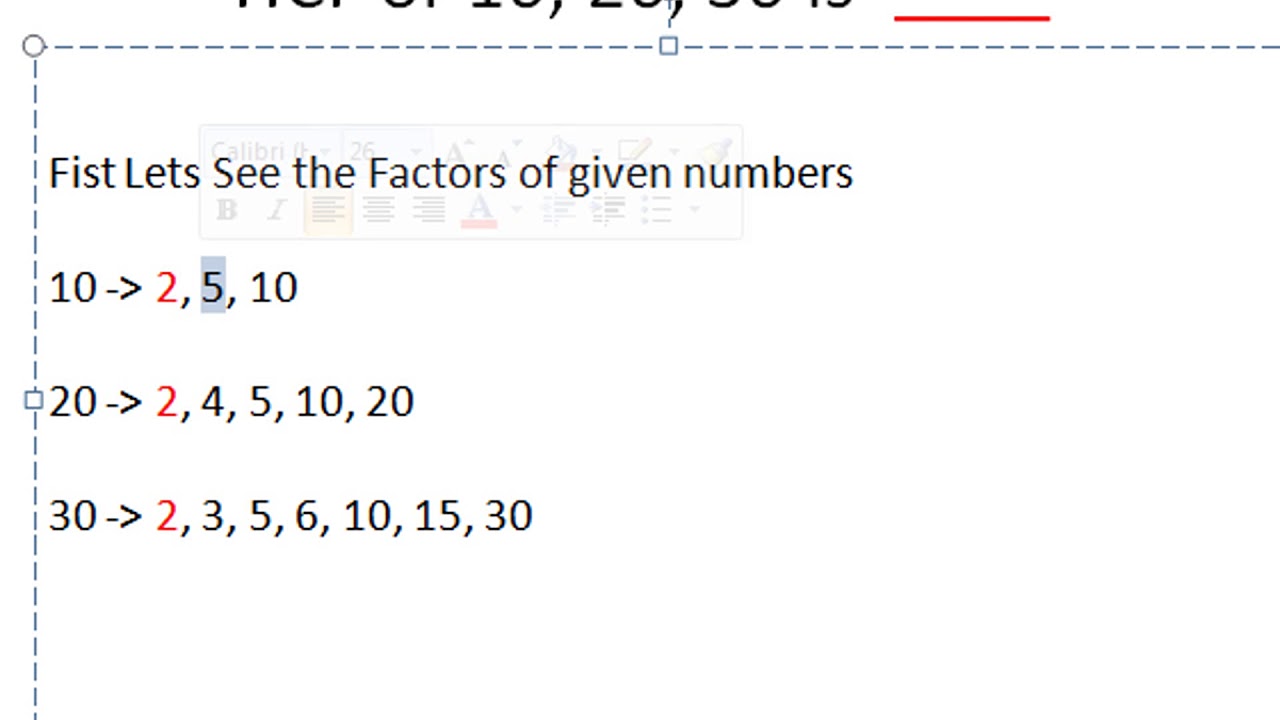 Difference Between HCF and LCM - YouTube