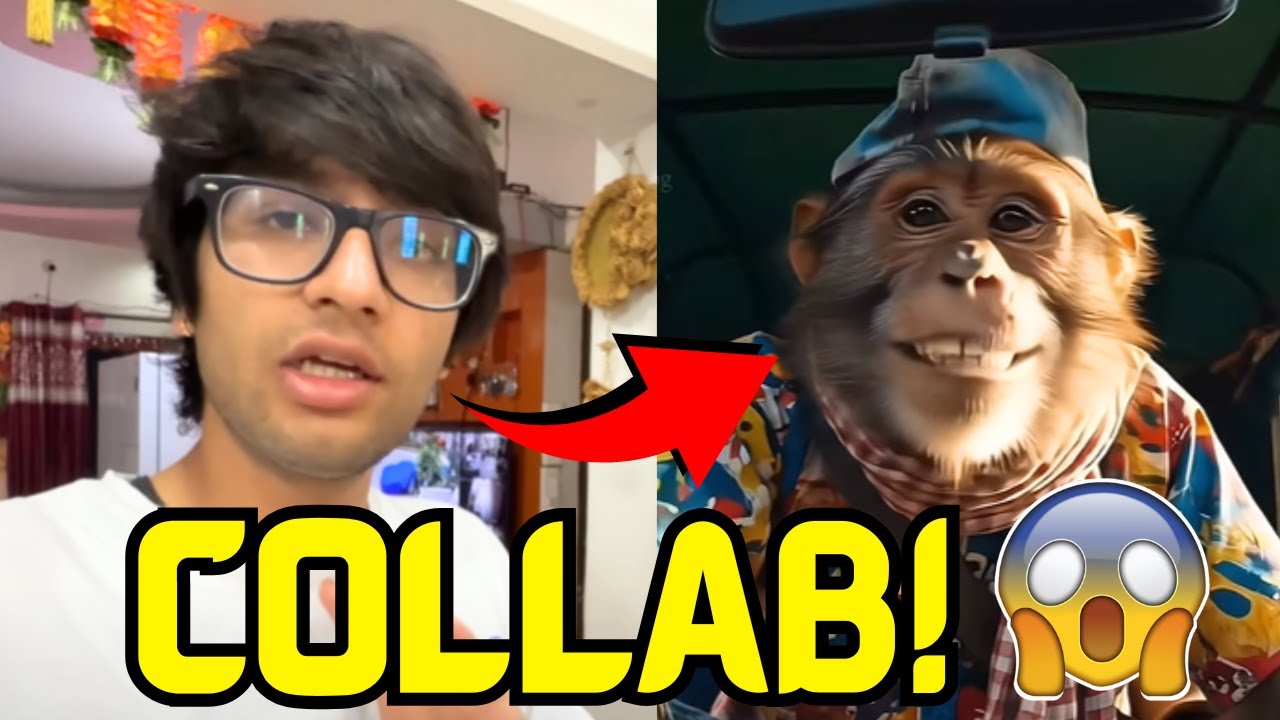 Sourav Joshi × Chintu Monkey Vlogger! 🐵 Cutest Collab Coming Soon? 😍🔥 ...