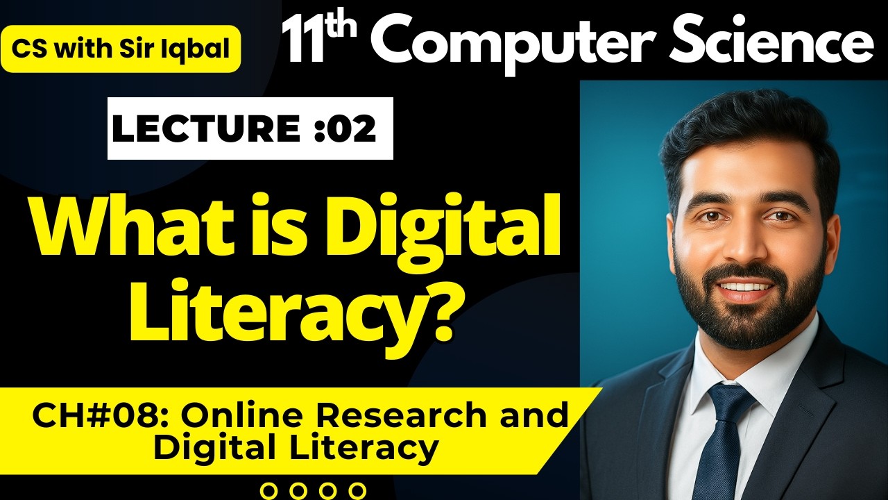 Digital Literacy Explained | 1st Year Computer Science | Lecture 02 ...