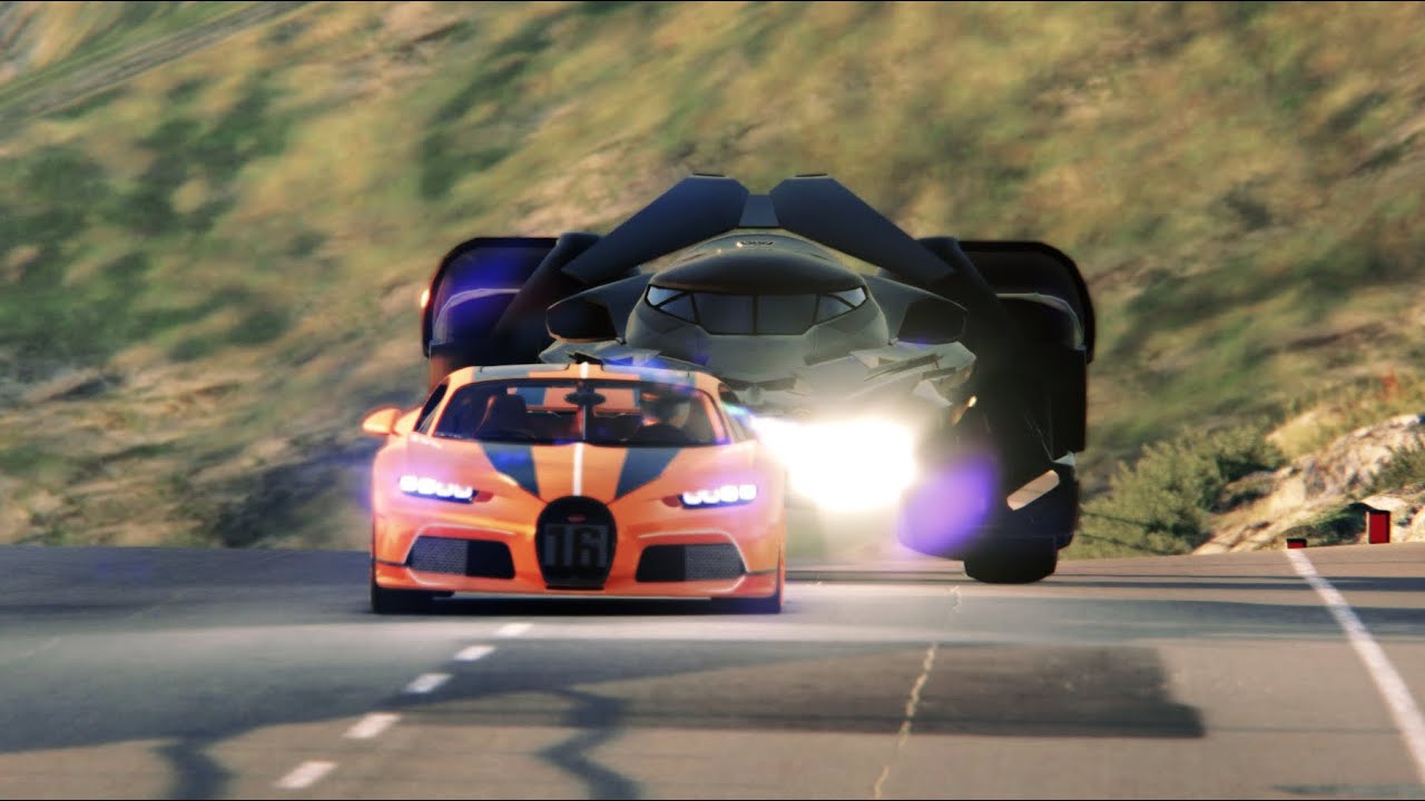 Batmobile vs Bugatti Chiron Super Sport 2023 at Highlands - YouTube
