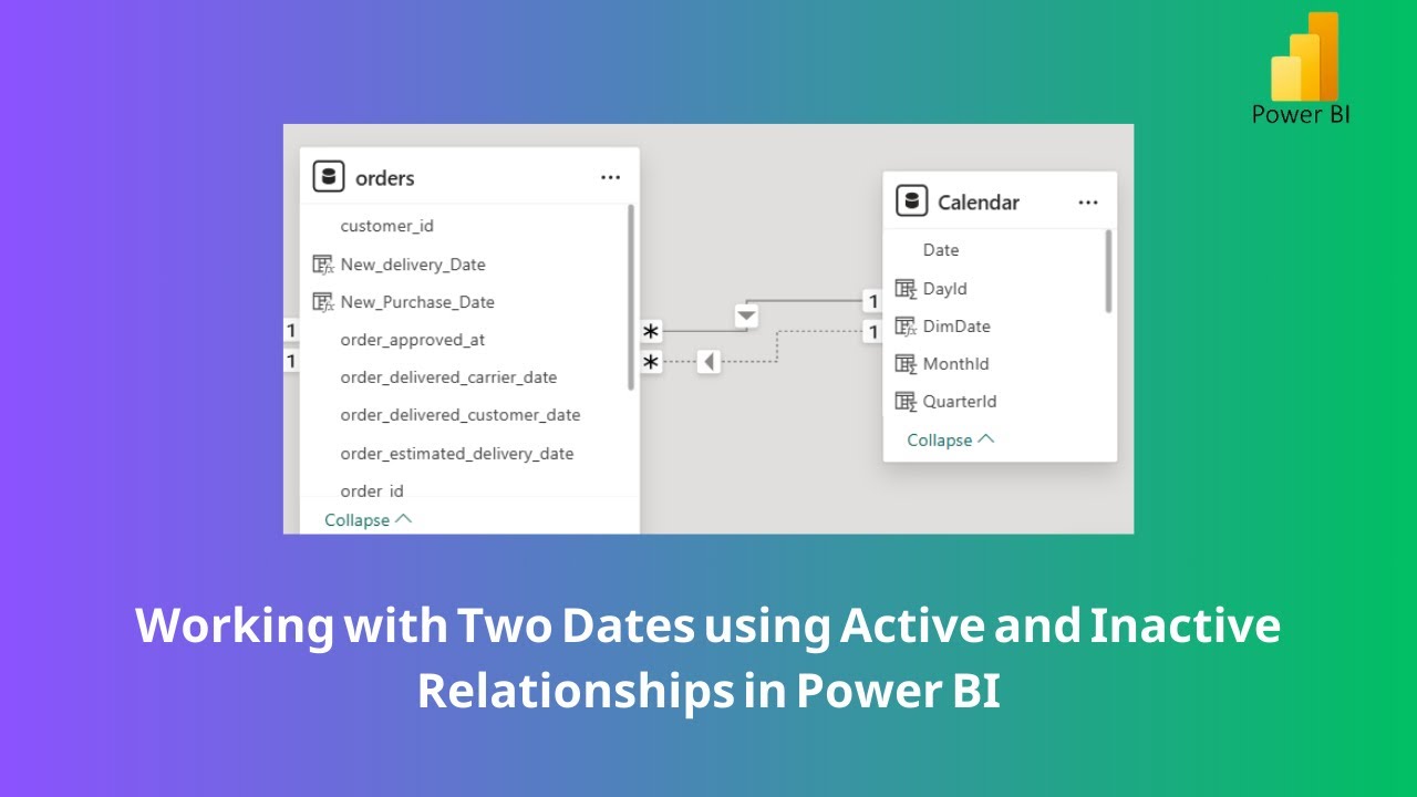 Working with Two Dates using Active and Inactive Relationships in Power ...