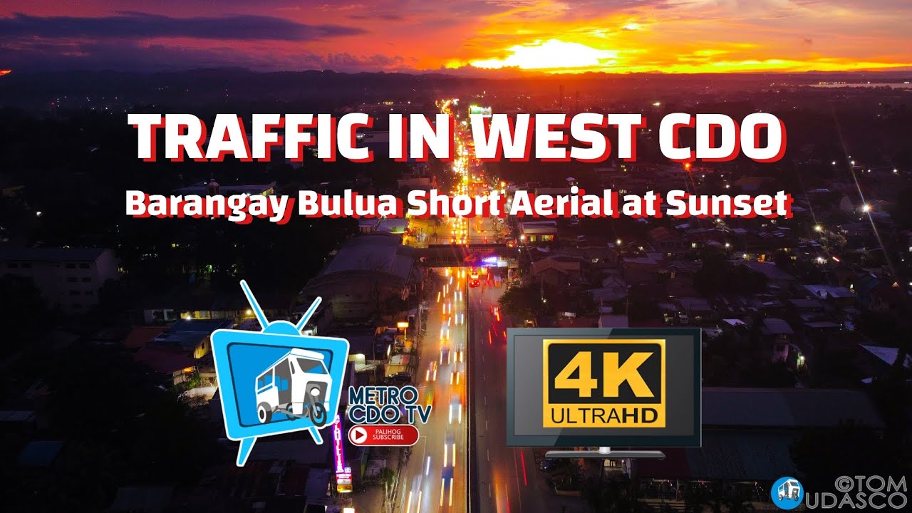 Traffic in CDO Short Aerial | 4K - YouTube