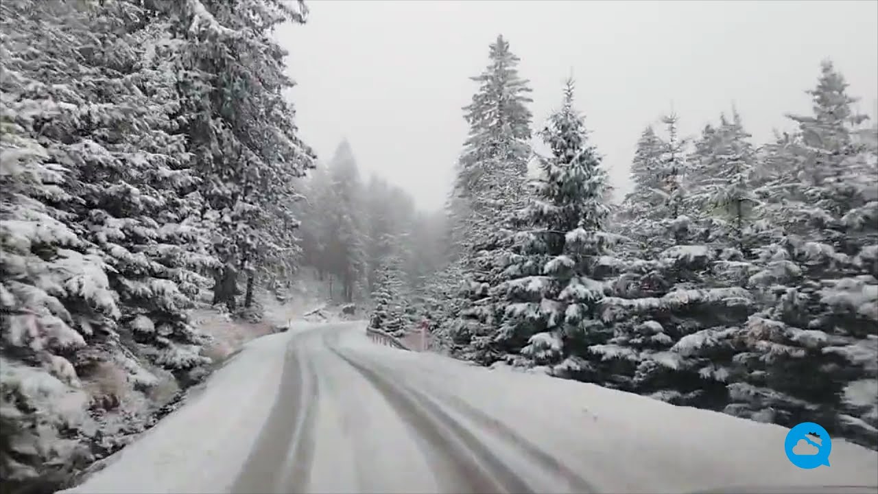 Heavy snowfall in Karkonosze National Park, Poland - YouTube