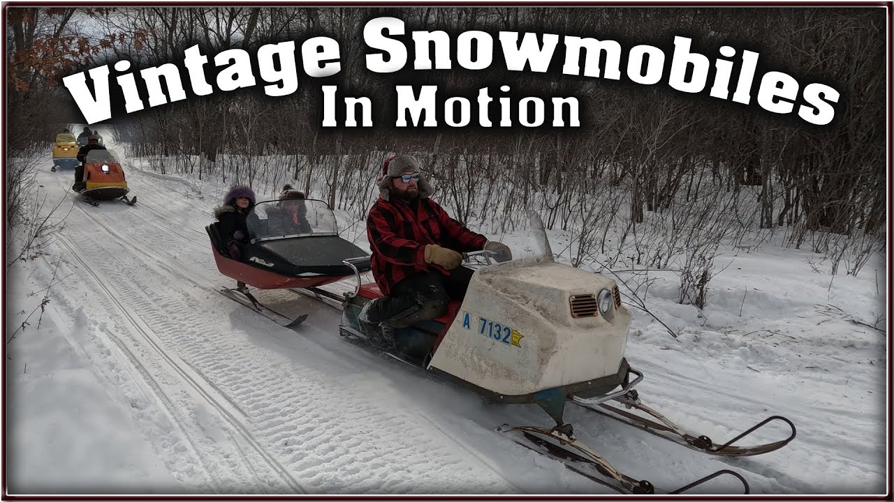 Vintage Snowmobiles in Motion! Amazing Sounds! - Rupp, Snojet, Skidoo ...