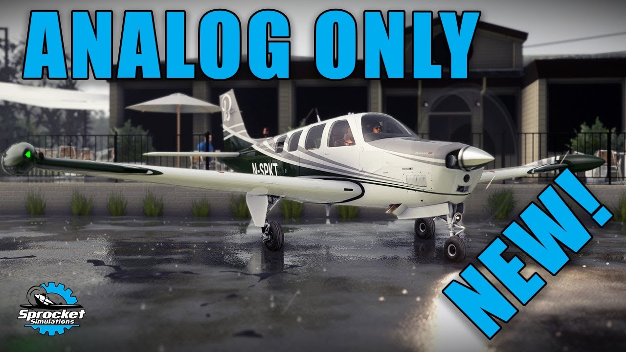 Black Square Analog Bonanza for Microsoft Flight Simulator - KNS-81 ...