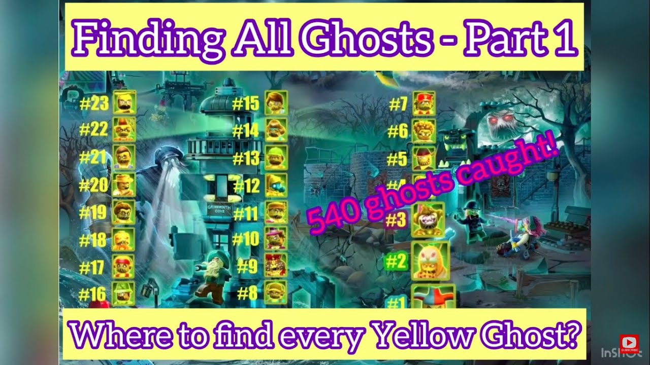 LEGO Hidden Side | Finding All Ghosts Part1 [Where to find ALL YELLOW ...