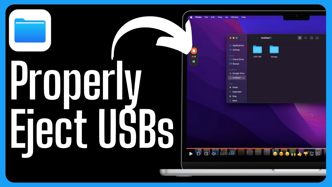 How To Properly Eject USB Drive On Mac - YouTube