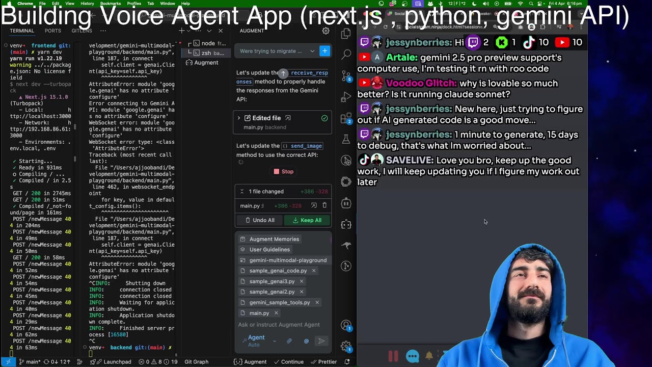 Coding w/ AI as always :) - YouTube