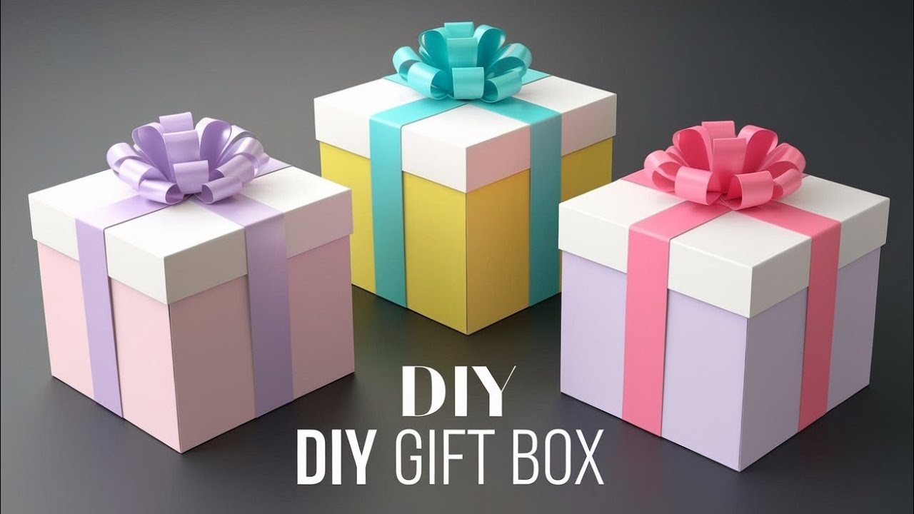 How to Make Gift Box in 5 minute | Gift Box | Art and Craft | Zero ...