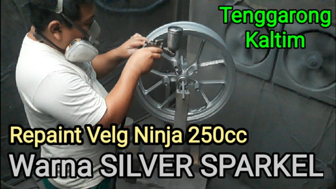 Repaint Velg Motor Warna Silver Sparkel - YouTube
