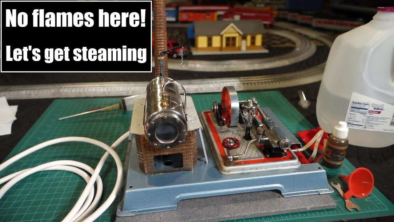 Wilesco D16 EL live steam engine - Electrically heated - "How to" - YouTube