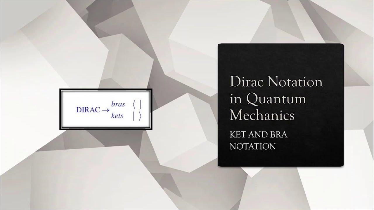 Dirac Notation in Quantum (LECTURE 5) - YouTube