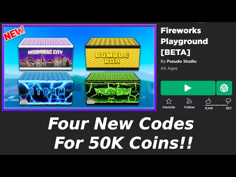 All The New Working Codes For Roblox Fireworks Playground!! (Gives 50K ...