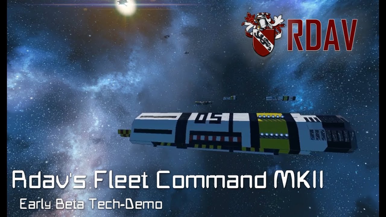 Rdav's Fleet Command MKII Teaser Tech-demo [Space Engineers] - YouTube