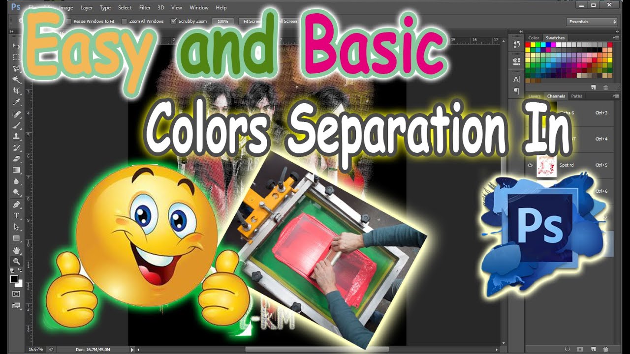tutorial in photoshop cs6 Spot Process Color Separation - YouTube