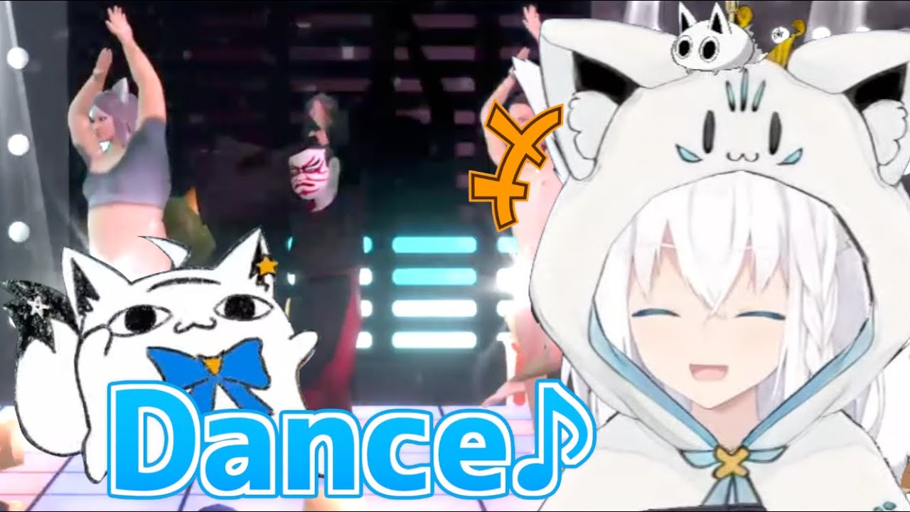 Fubuki is so cute as she starts dancing on seeing a Japanese dance in a ...
