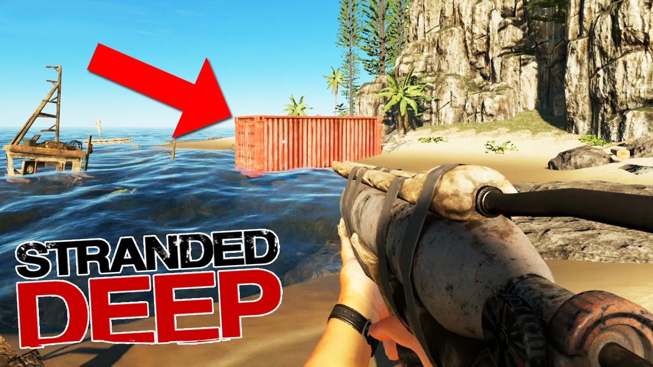 UN MISTERIOSO CONTENEDOR ROJO Y MI NUEVA ARMA!! Stranded Deep #9 - YouTube