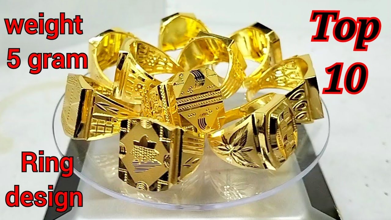Ring design Top 10 For men, Sone ka Ankit ke designs, light weight ...