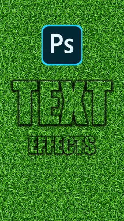 Grass Texture Shadow Text Effect | Photoshop Text Design Tutorial ...