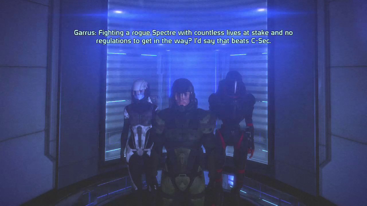 Mass Effect: Elevator - Liara/Garrus (Spectre Exp) - YouTube