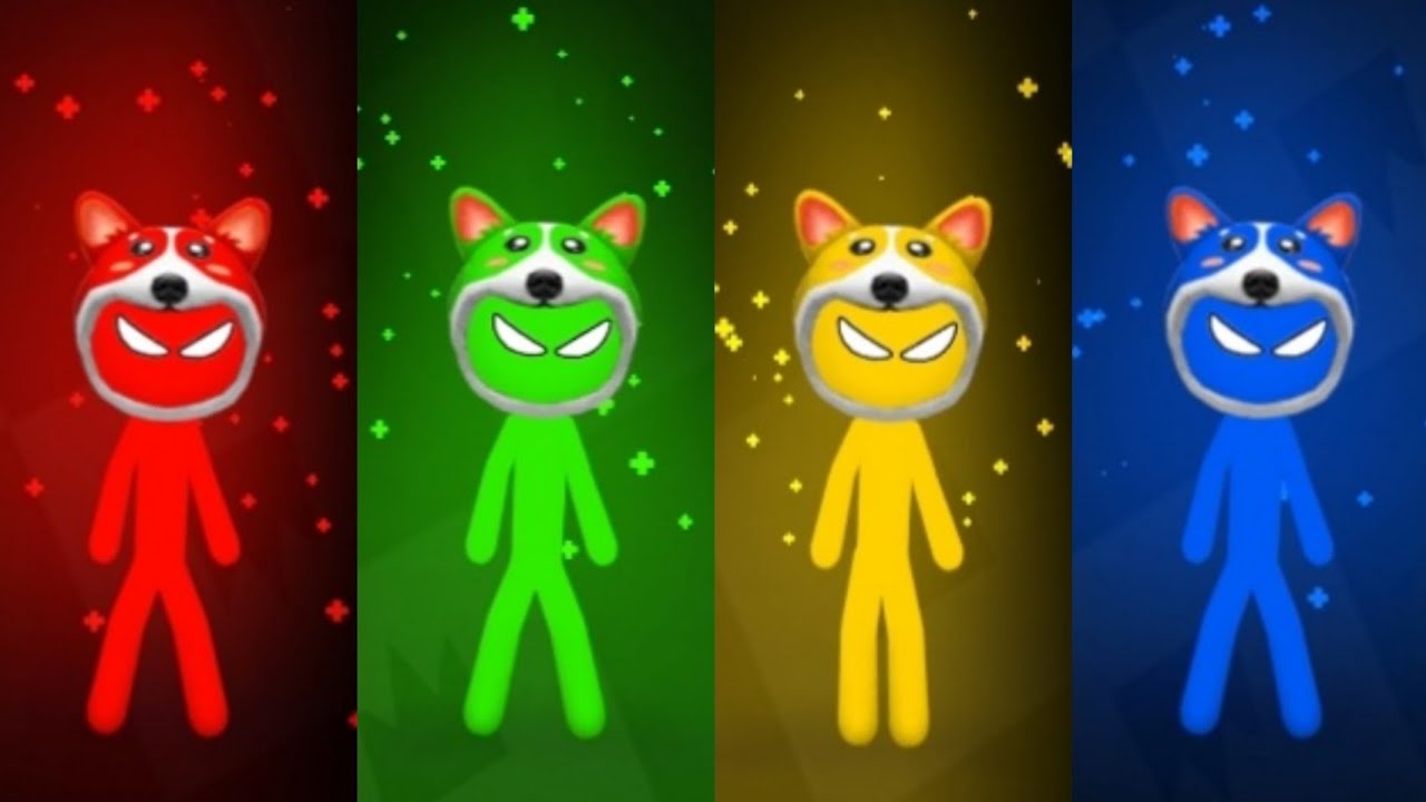 Check out this CRAZY New 4-Player Stickman Party Game... WITH DOGS ...