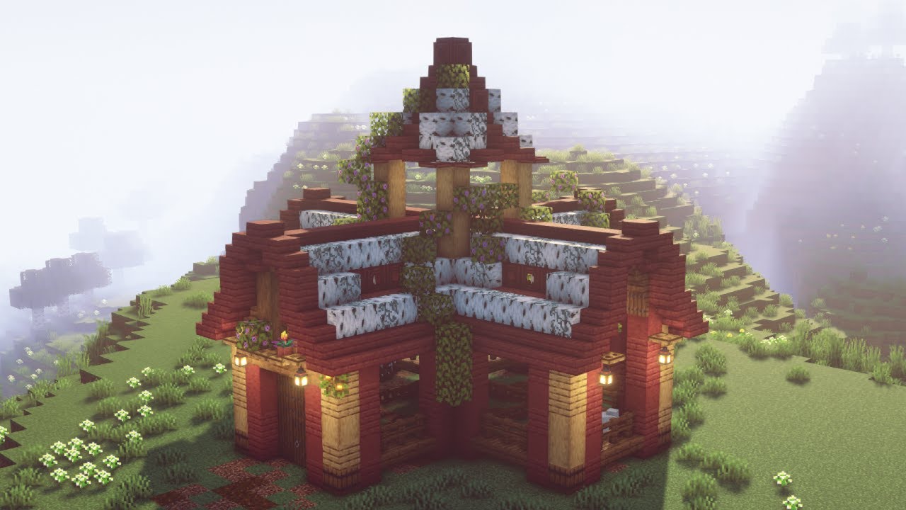 Minecraft: How To Build A Cottagecore Animal Barn - YouTube