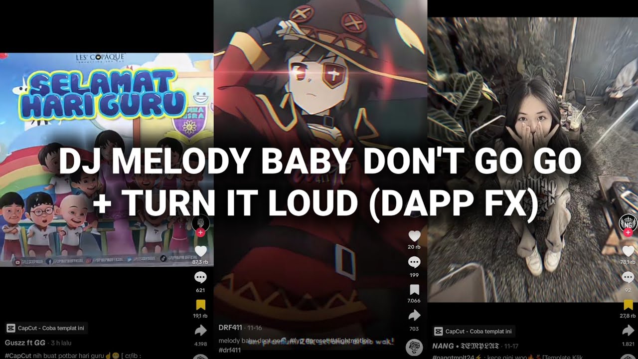 DJ MELODY BABY DON'T GO + TURN IT LOUD SLOWED (DAPP FX) - YouTube