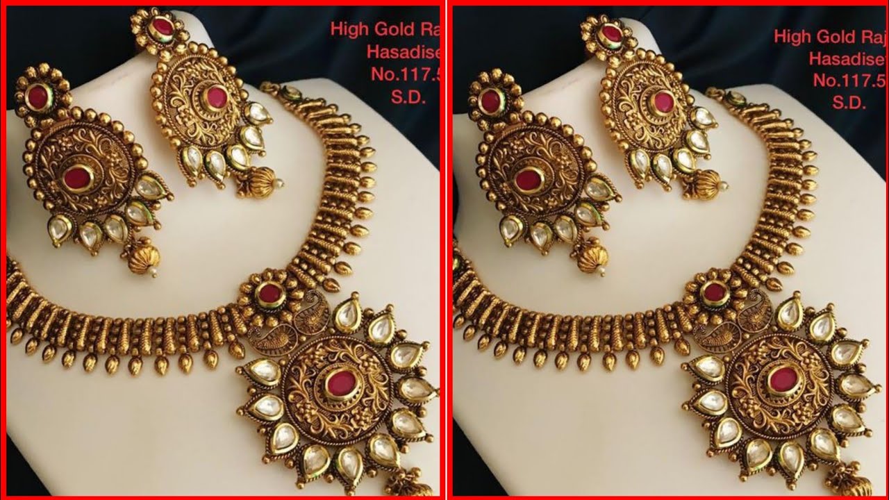 Modern Elegance: Stunning Bridal Gold Necklace Designs for the ...