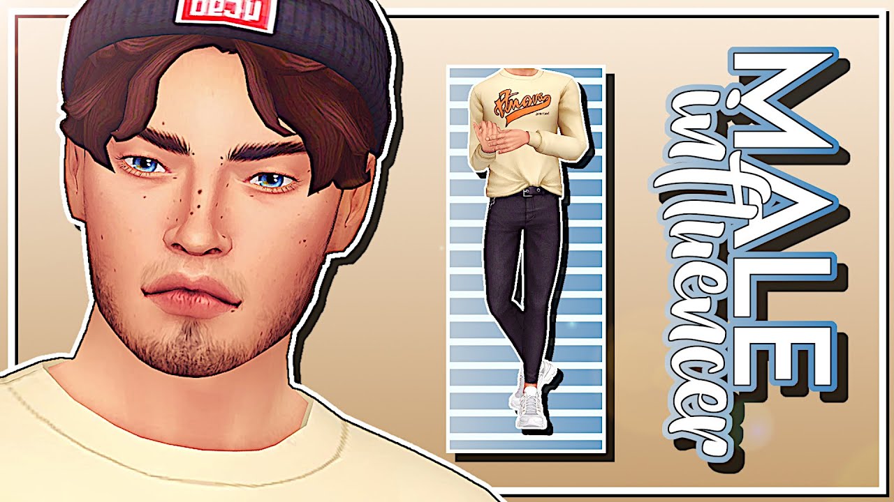 The Sims 4 | MALE INFLUENCER 💻🌿 | CAS & Lookbook + CC Links - YouTube