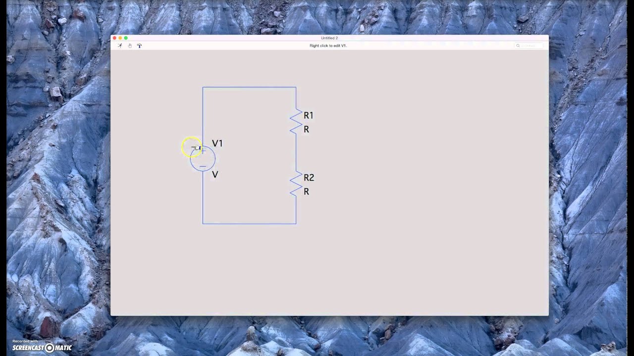 Building a Simple Circuit in LT Spice - YouTube