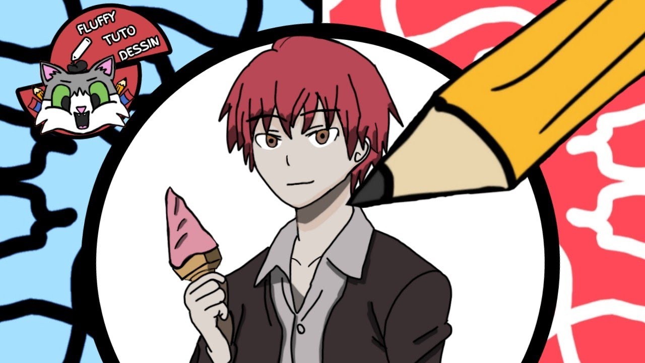 comment dessiner Karma akabane (assasination classroom) - YouTube