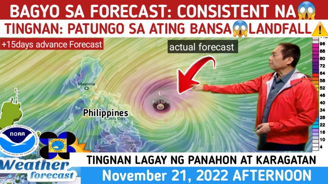 BAGYO SA FORECAST: CONSISTENT NA⚠️TINGNAN DITO LANDFALL| WEATHER UPDATE ...