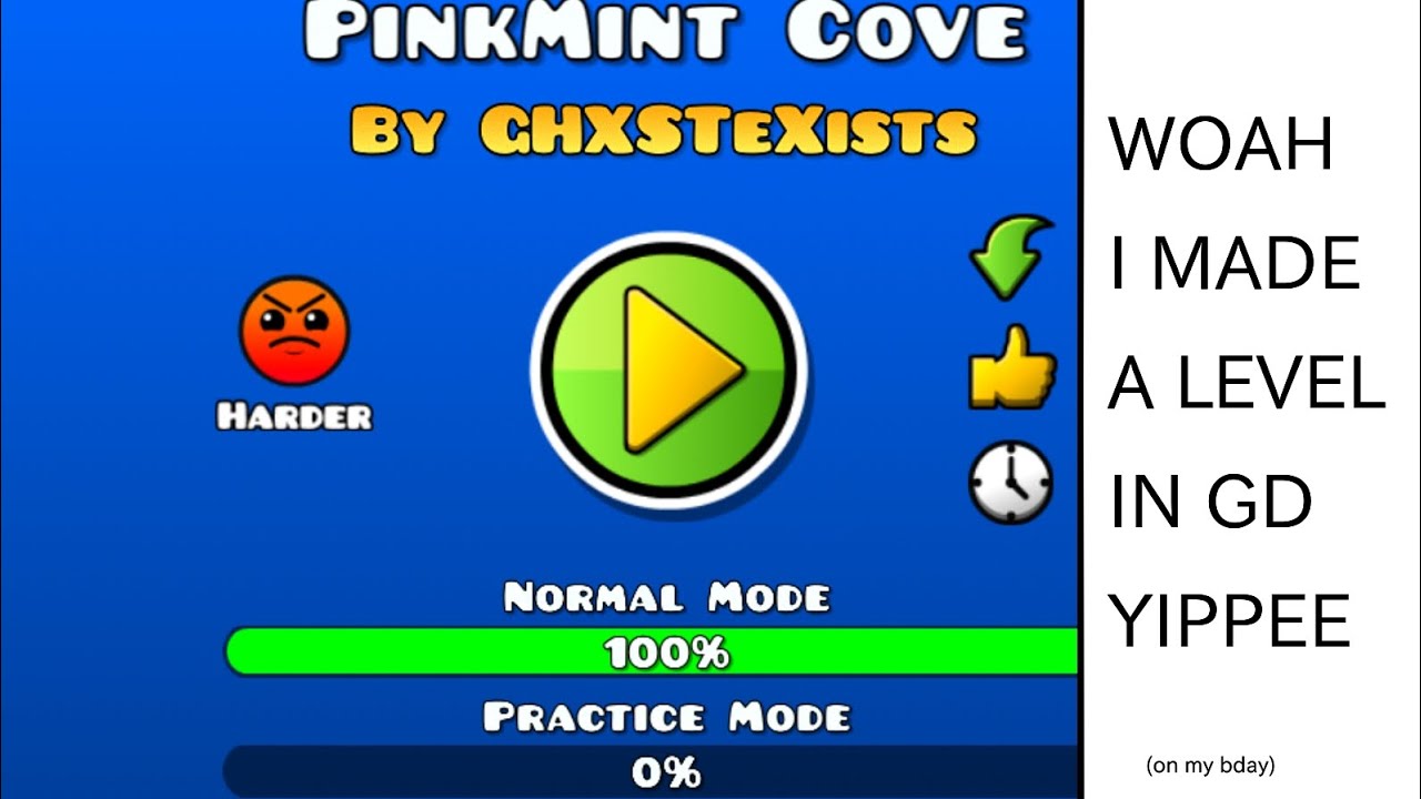 So I Made a GD Level on My Birthday... // PinkMint Cove! [READ ...