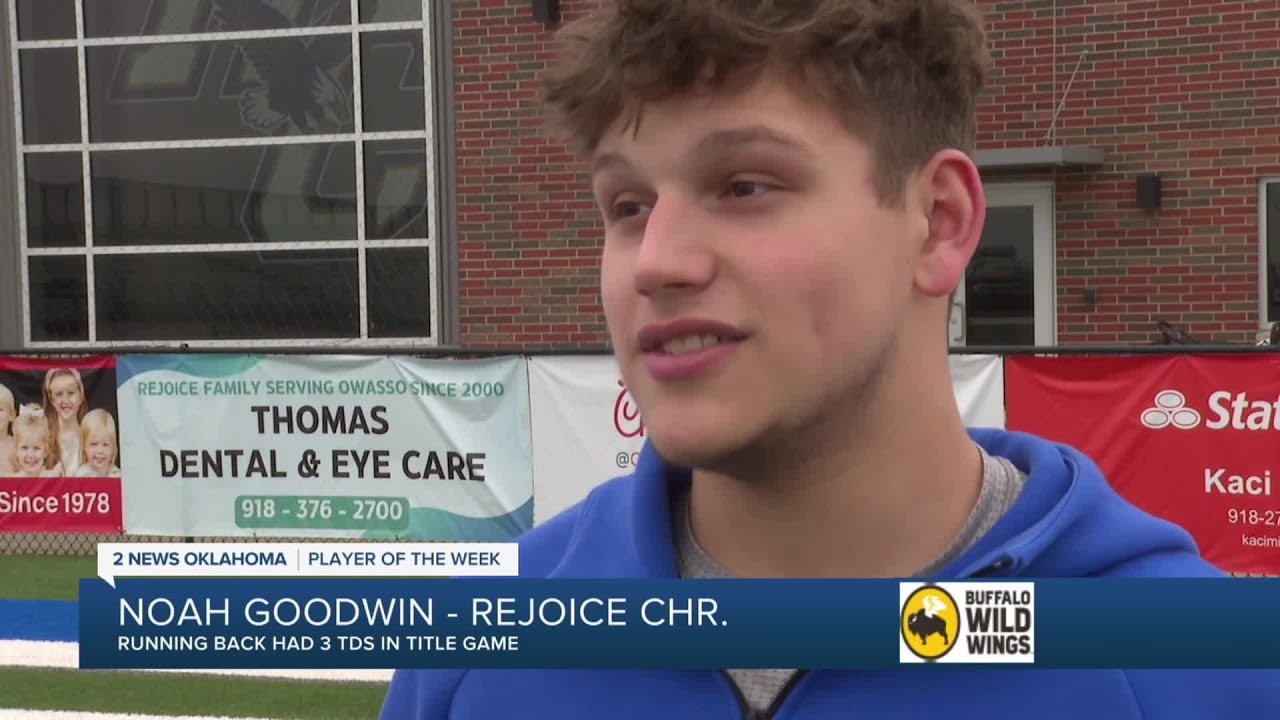 Player of the Week--Noah Goodwin--Rejoice Christian - YouTube