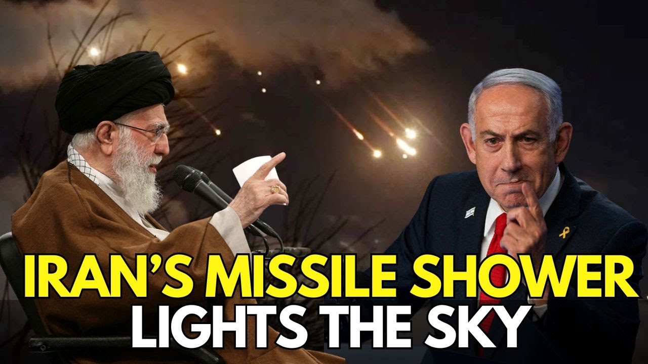 IRAN’S MISSILE SHOWER LIGHTS THE SKY - YouTube