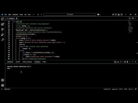 FUCTIONED STRUCT - DATA UJIAN MAHASISWA - YouTube