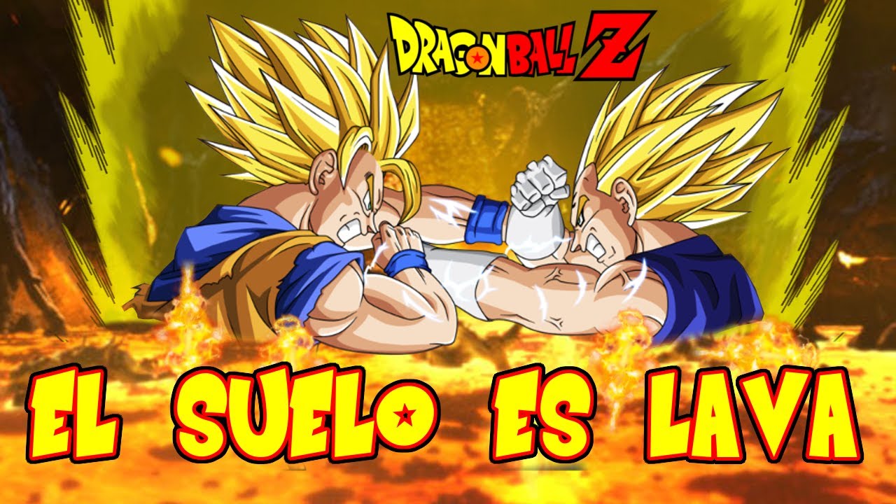 EL SUELO ES LAVA VERSION DRAGON BALL Z BUDOKAI 3 ! GOKU VS VEGETA ...
