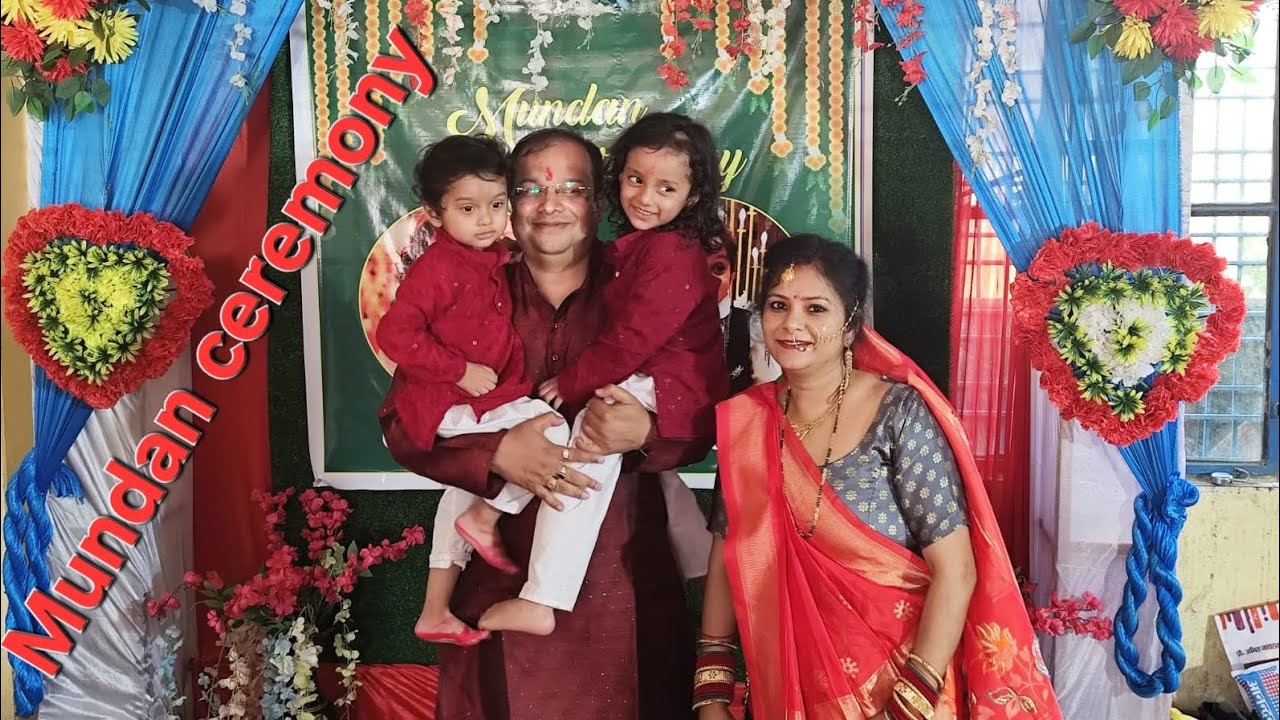 #Mundan ceremony vlog of Ayansh nd viyansh with family ... - YouTube