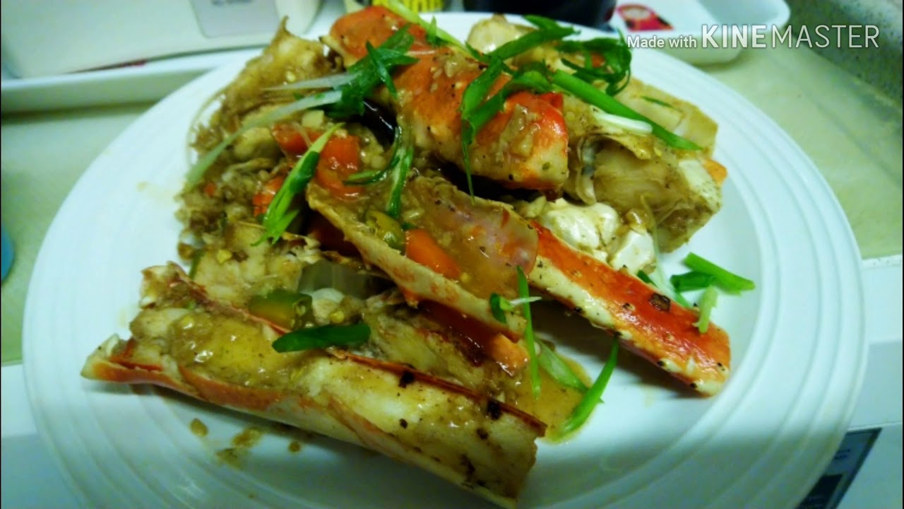 Spicy And Non Spicy Alaska Red King Crab My Simple Recipe😍😍😘 - YouTube
