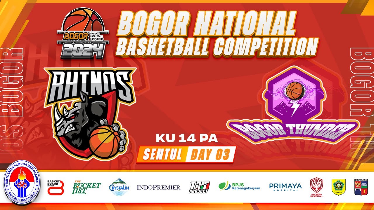 SERI 1 SENTUL - Day 3 [ Match 1 ] RHINOS BOGOR VS BOGOR THUNDER ( KU 14 ...