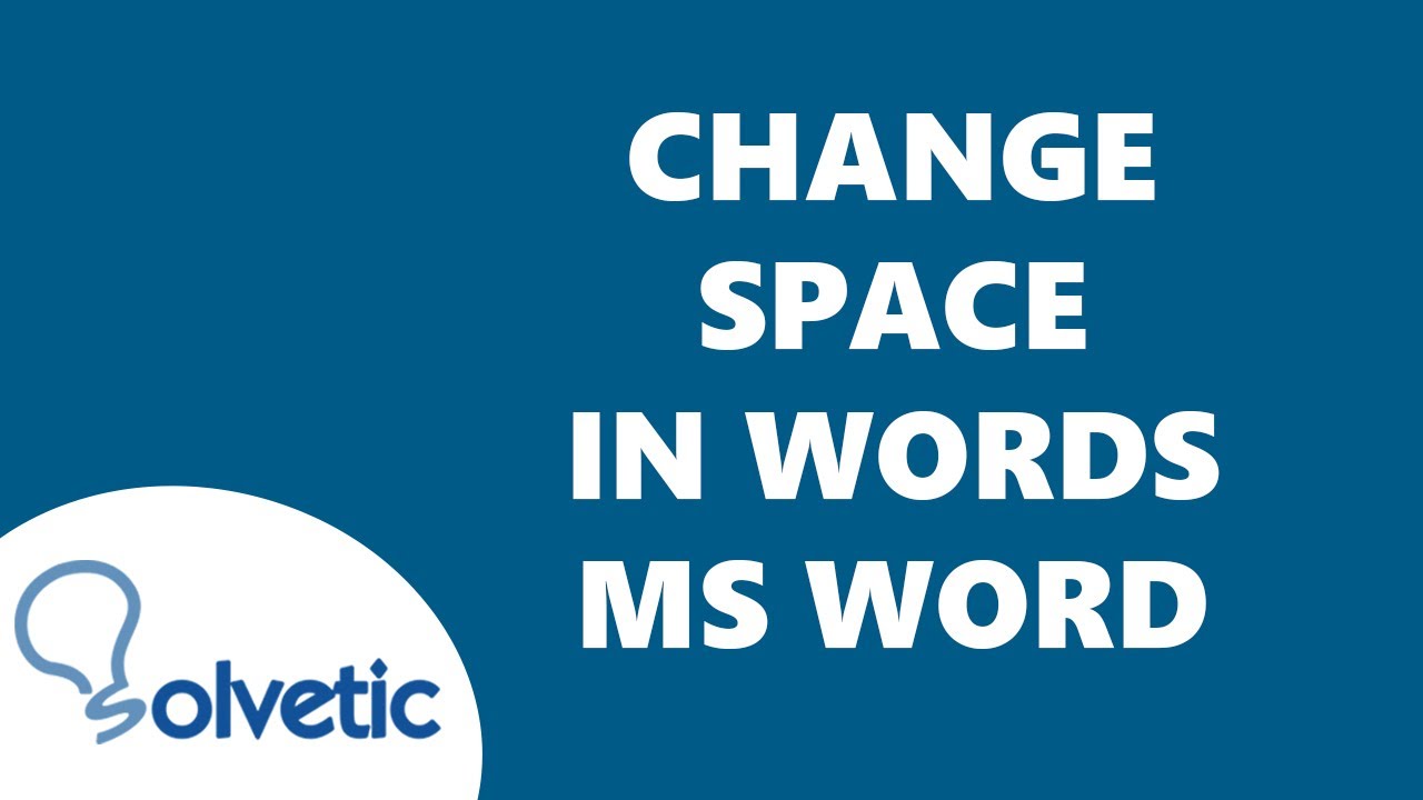How to Change Space Between Words in MS Word ️ ️ - YouTube