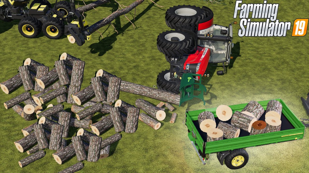 Farming Simulator 19 : HOW TO 0.5 METER LOG CUTTING ? - YouTube