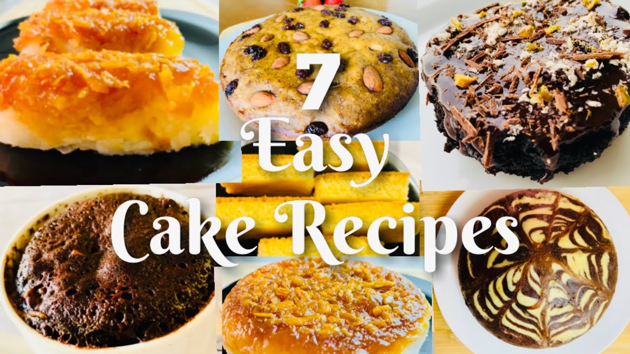 7 Easy Cake Recipes | Yummy Cake Recipes | MJ's Cooking - YouTube