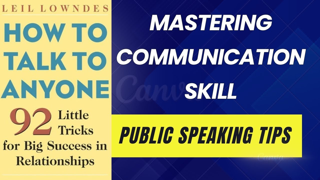 HOW TO TALK TO ANYONE ।। TOP 10 COMMUNICATION SKILL TIPS ।। PUBLIC SPEAKING TIPS FOR YOUTH ...