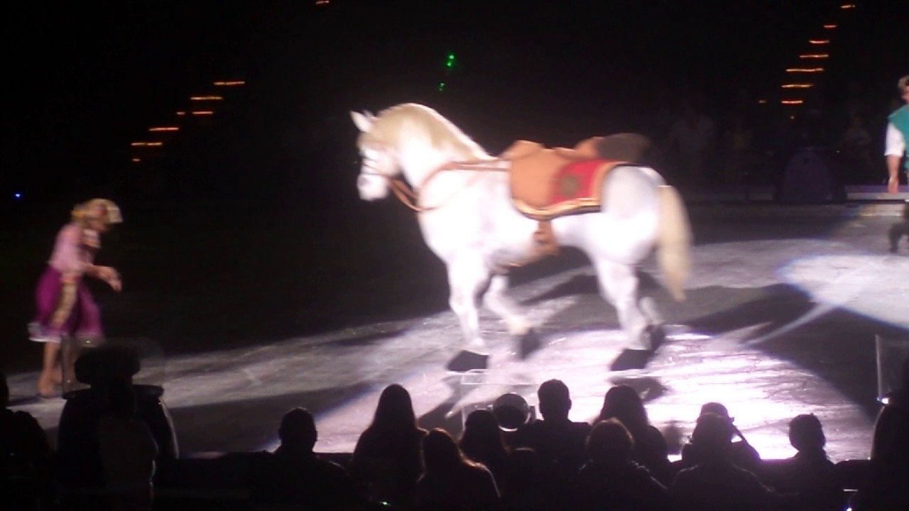 RAPUNZEL CONOCE A MAXIMUS DISNEY ON ICE NRG PARK 2016 HOUSTON - YouTube