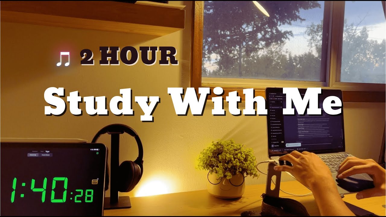 2-HOUR Study With Me | Lo-Fi Beats | Timer | HD - YouTube
