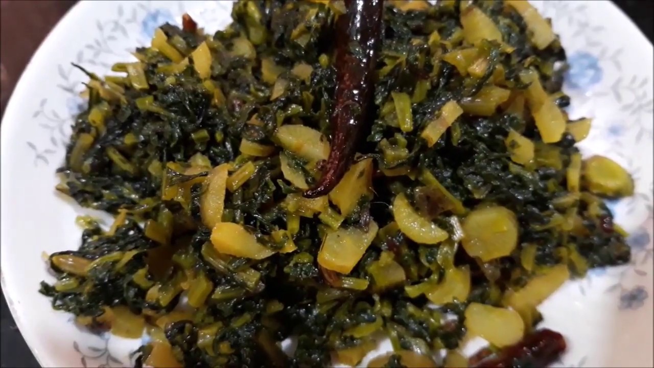 Mulo Shaak Recipe | Mulo Shak Bhaja | Mooli Ka Saag | Radish Green Fry ...